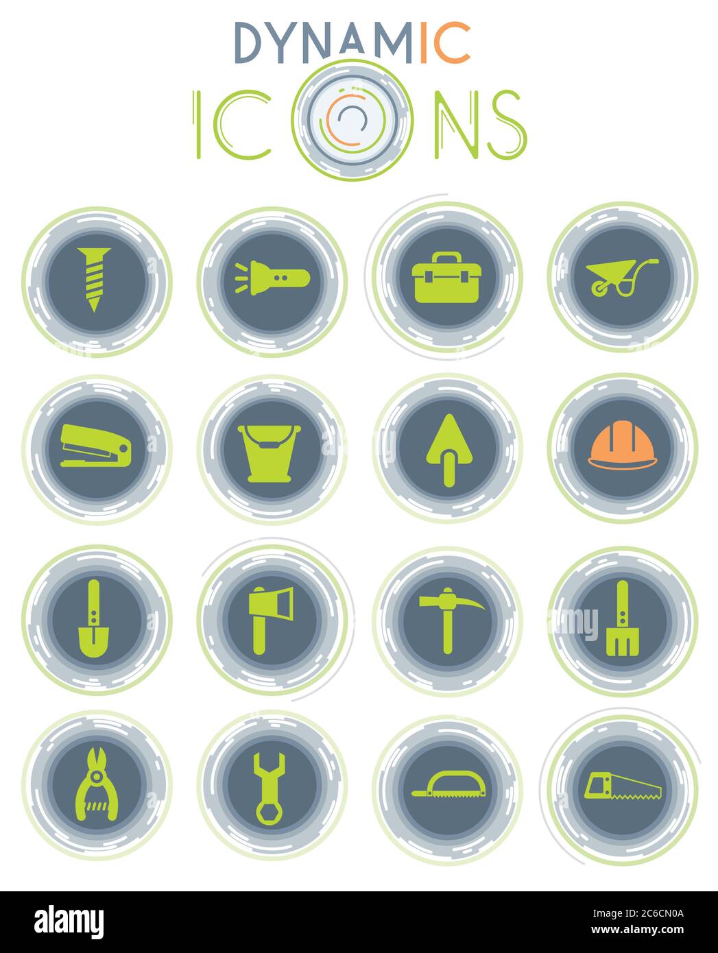 work tools icon set Stock Vector Image & Art - Alamy
