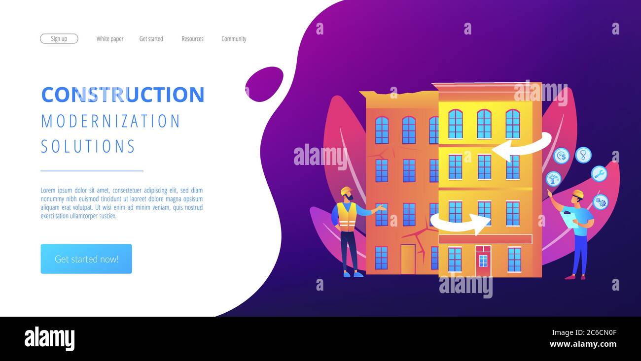 Old buildings to upgrade Stock Vector Images - Alamy