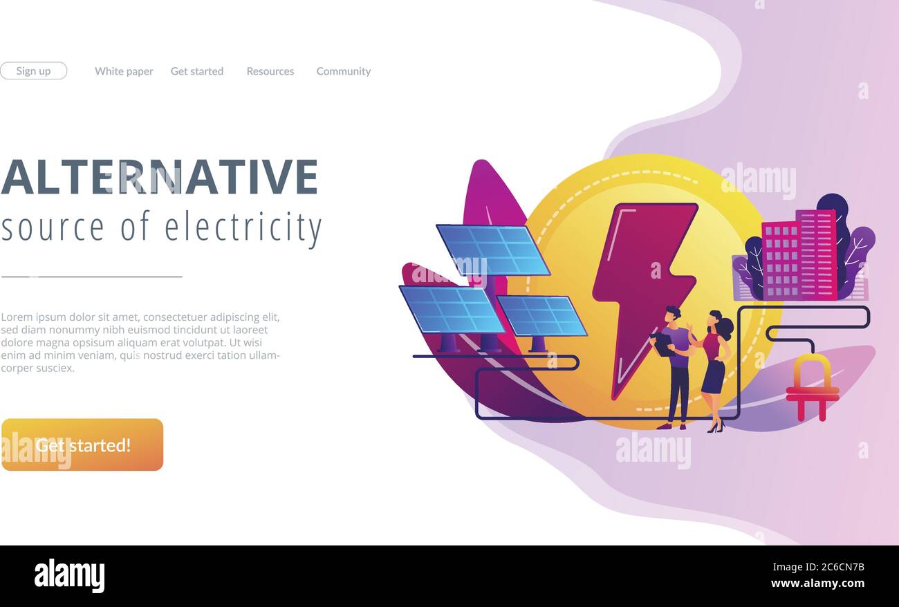 Solar energy metaphor Stock Vector Images - Alamy