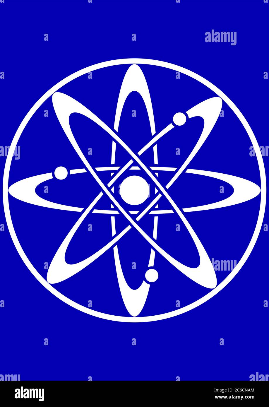 Graphic symbol of the atomic nucleus vector image Stock Vector Image ...