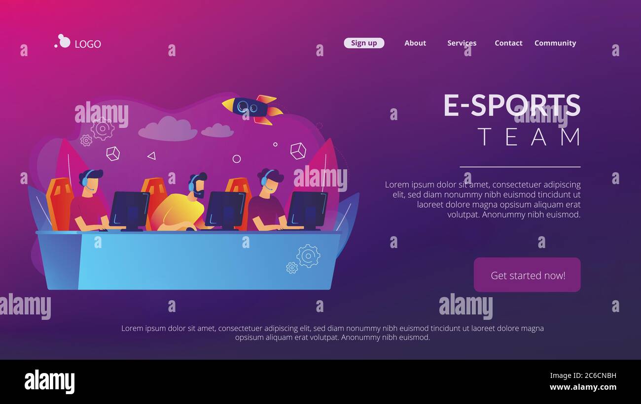 Professional e sports player Stock Vector Images - Alamy