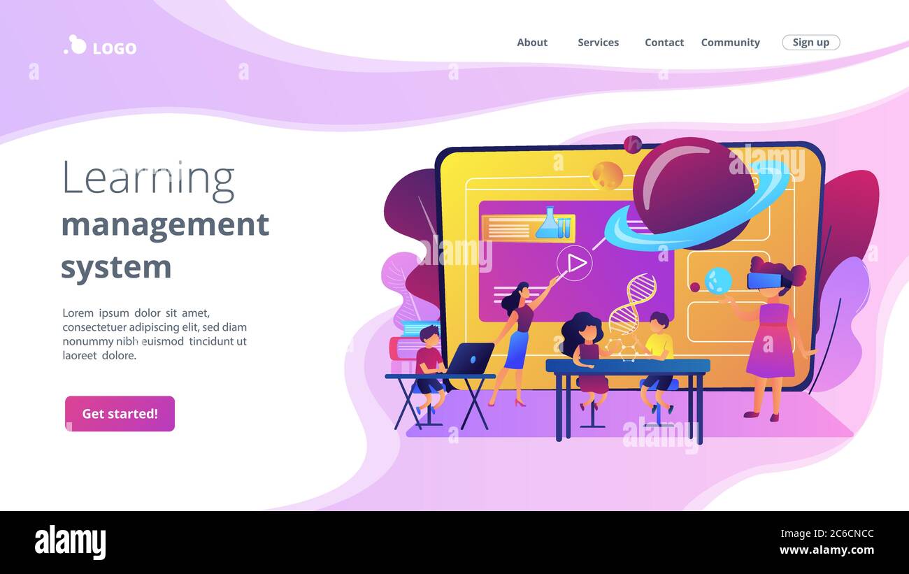 Smart spaces concept landing page Stock Vector Image & Art - Alamy