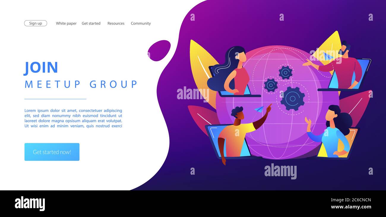 Meetup Stock Vector Images - Alamy