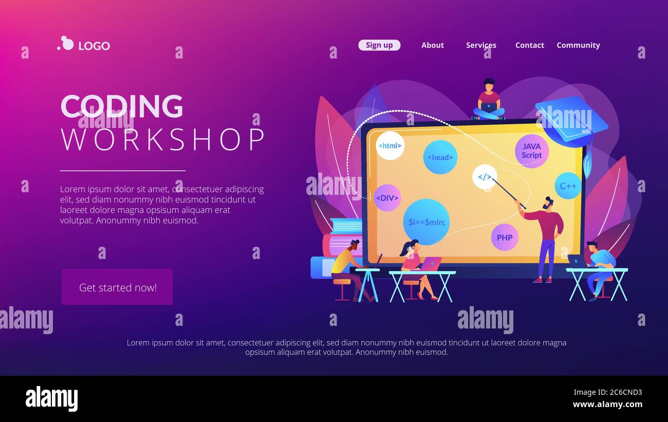Coding course Stock Vector Images - Alamy