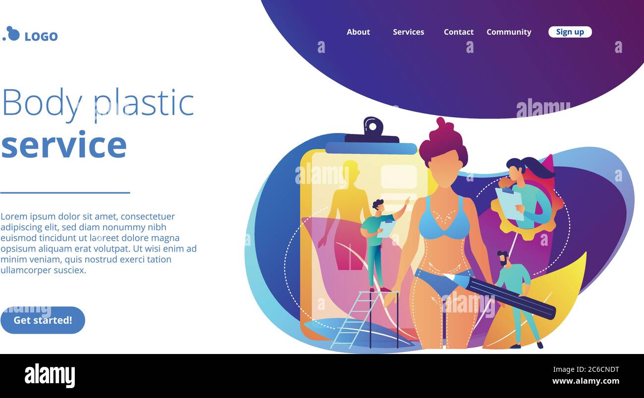 Obesity surgery weight loss Stock Vector Images - Alamy