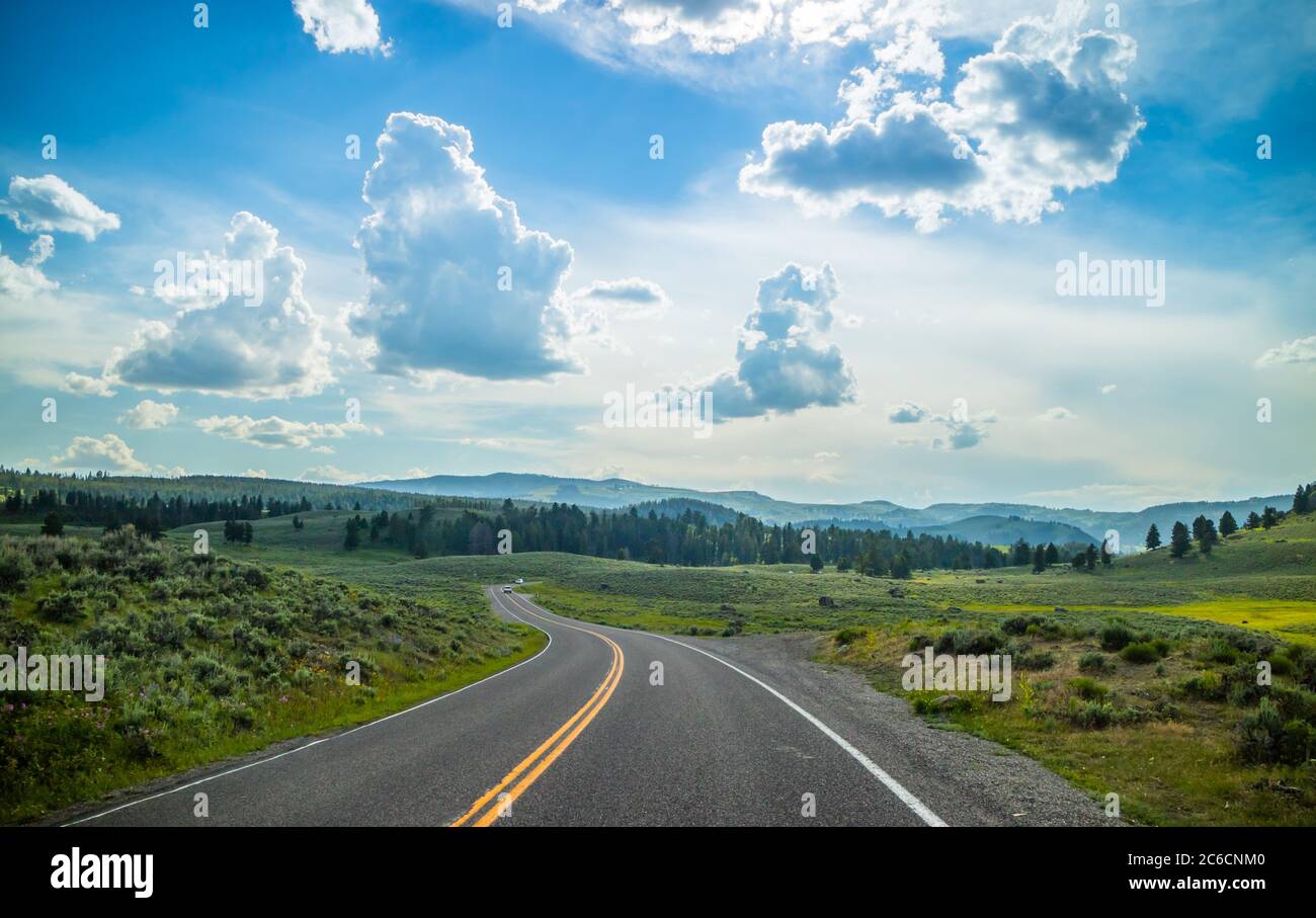 Yellowstone Road High Resolution Stock Photography and Images - Alamy