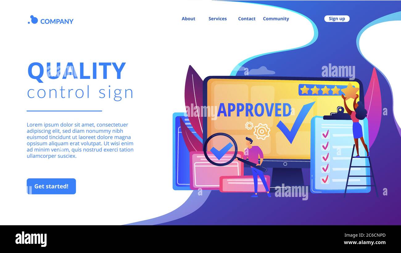 Approval page Stock Vector Images - Alamy