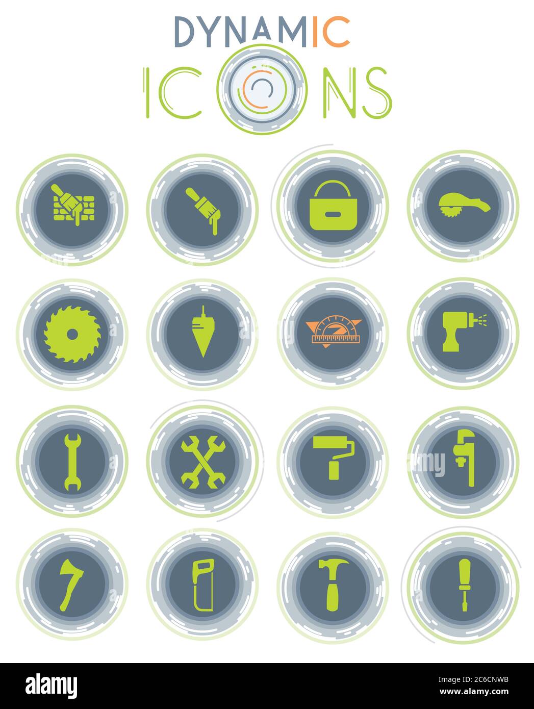 Work tools dynamic icons Stock Vector Image & Art - Alamy