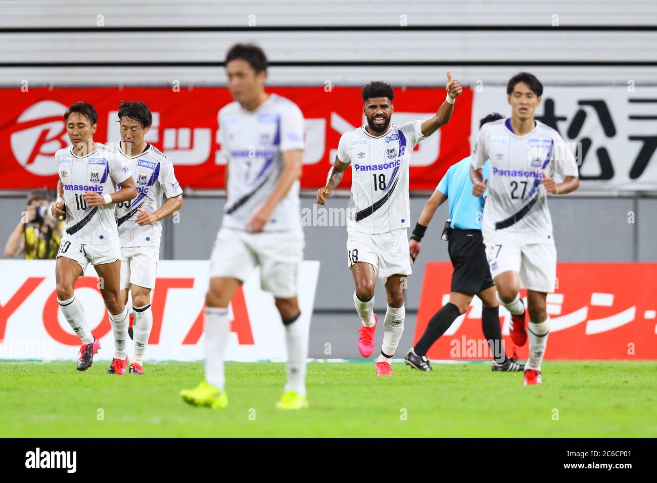 Toyota, Aichi, Japan. 8th July, 2020. (L-R) Shu Kurata, Kazuma Watanabe ...