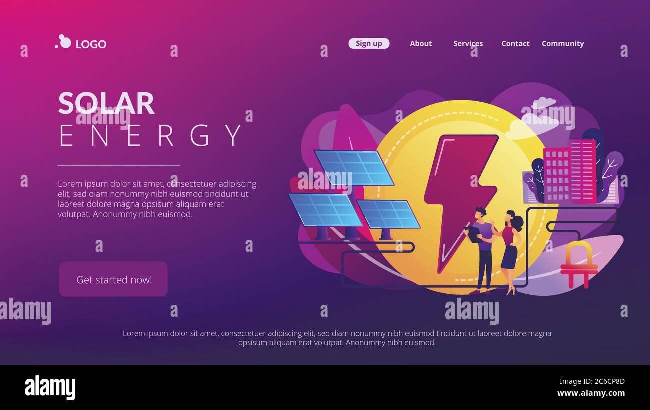 Solar energy metaphor Stock Vector Images - Alamy