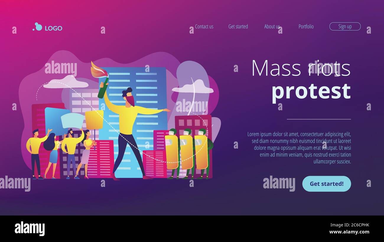 Government demonstration Stock Vector Images - Alamy