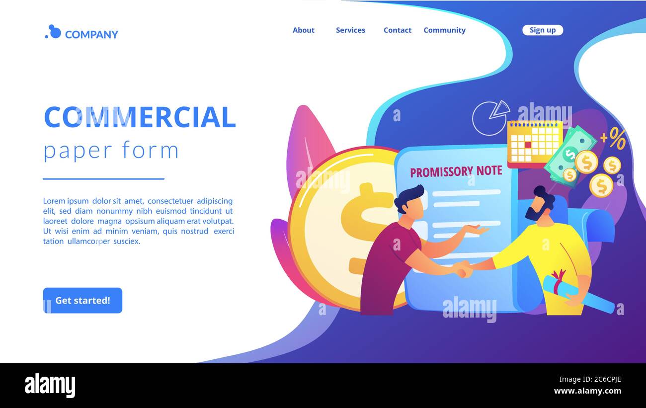 Promissory note hi-res stock photography and images - Alamy