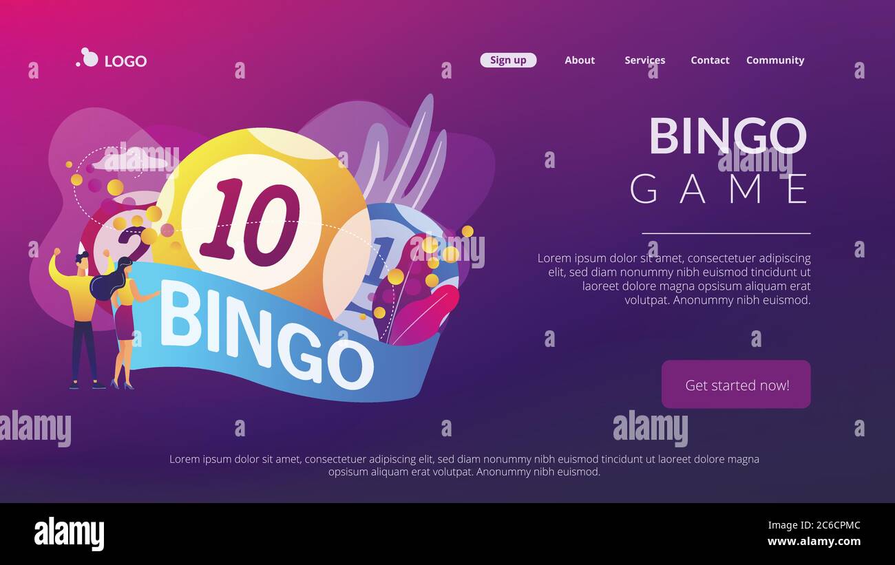 Lottery vector website template hi-res stock photography and images - Alamy