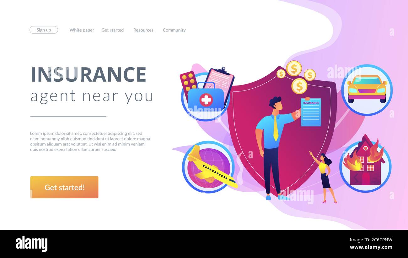 Insurance brokerage Stock Vector Images - Alamy