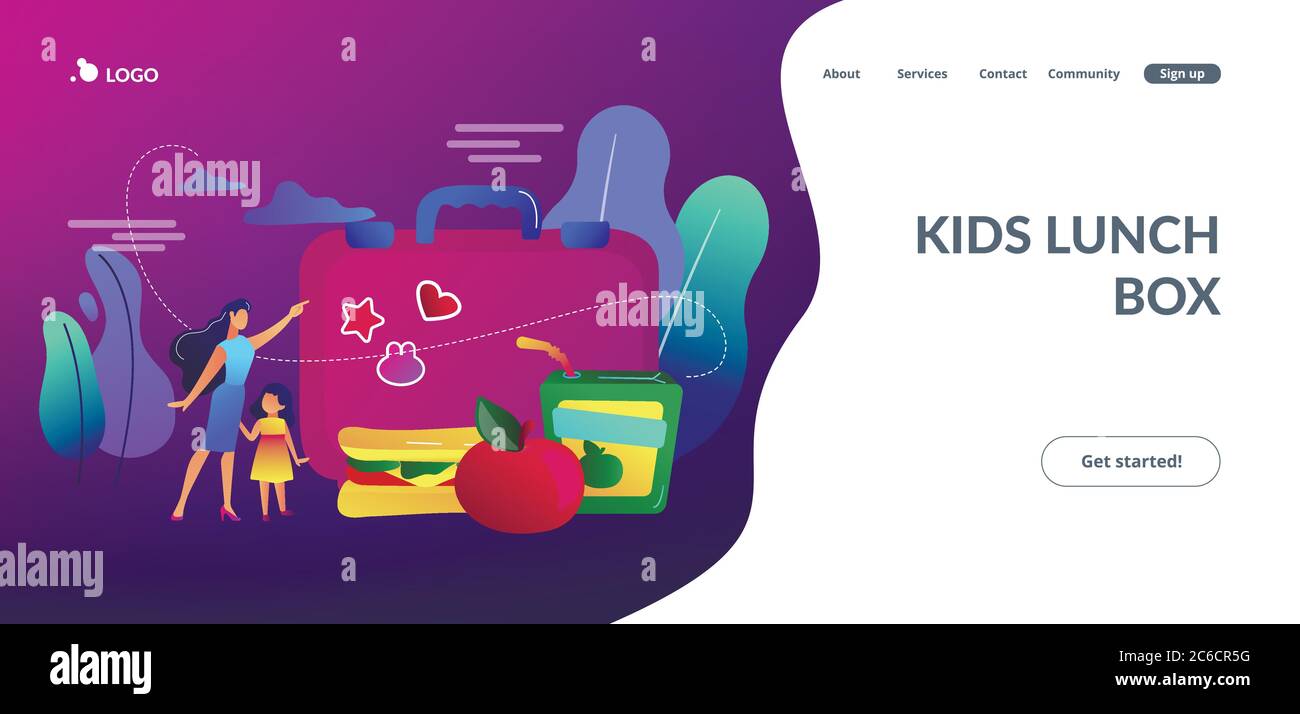 Kids meal box Stock Vector Images - Alamy