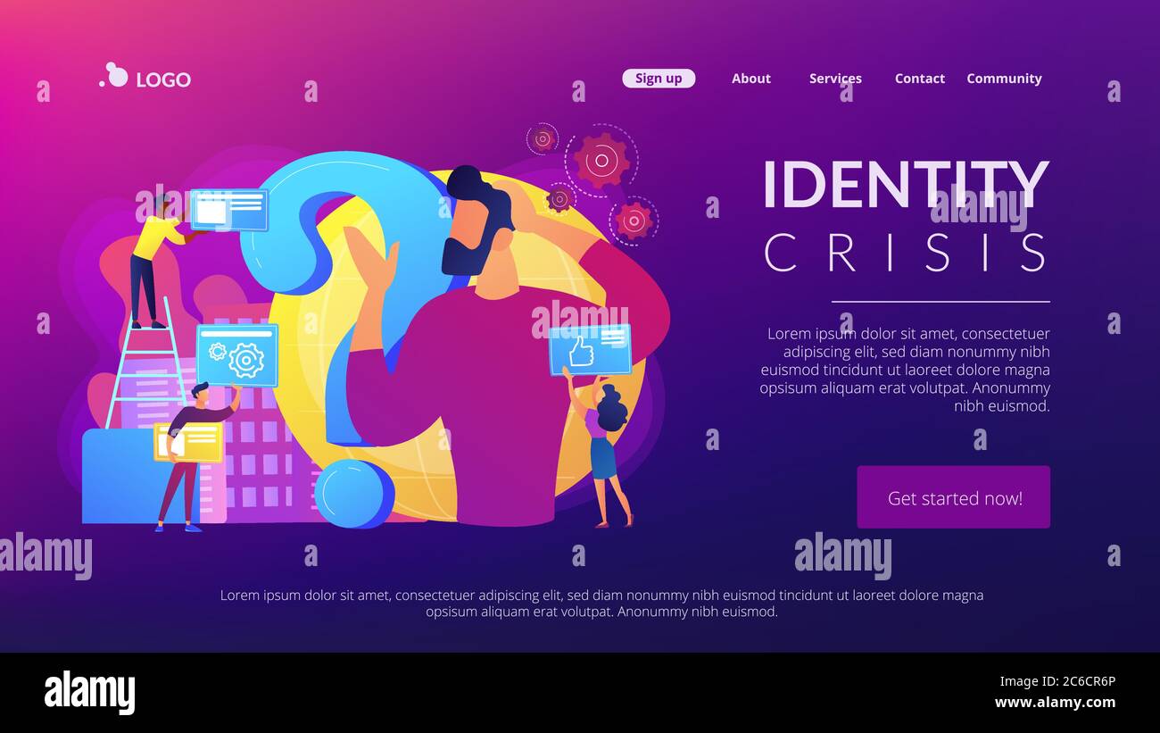 Identity confusion Stock Vector Images - Alamy