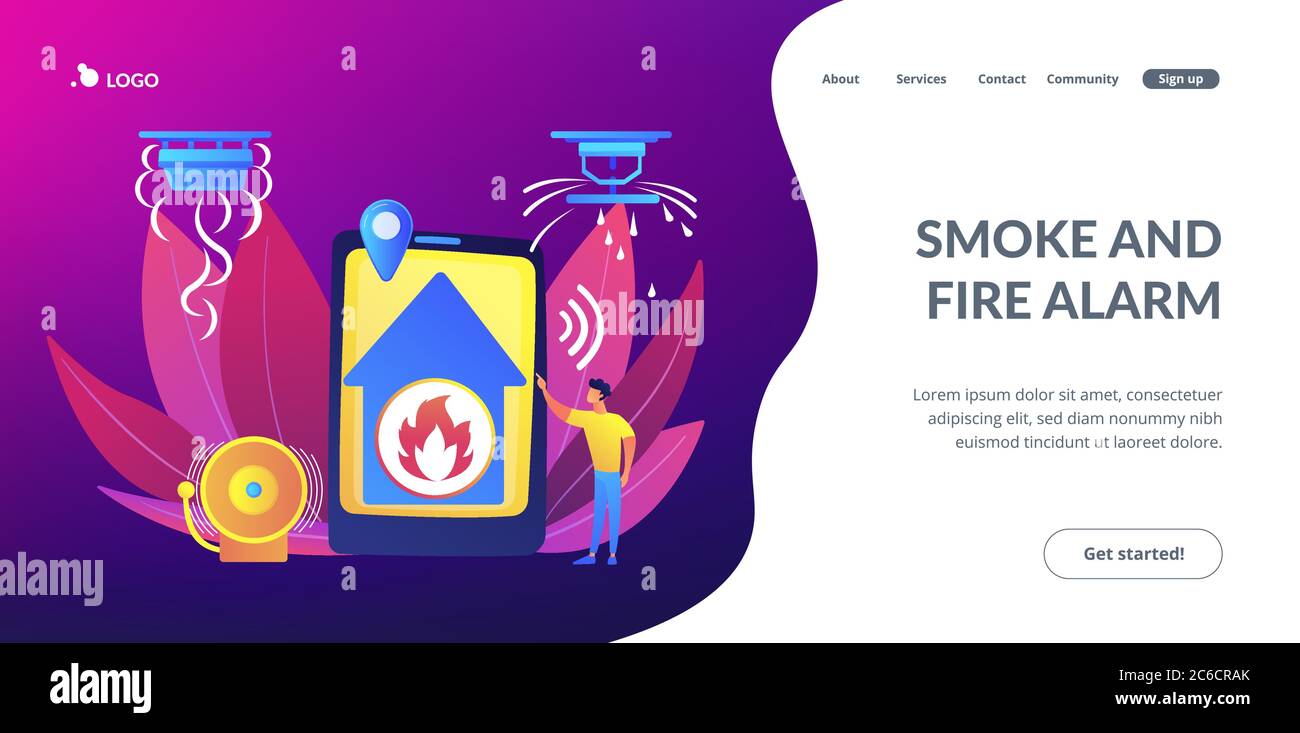 Firefighting mockup Stock Vector Images - Alamy