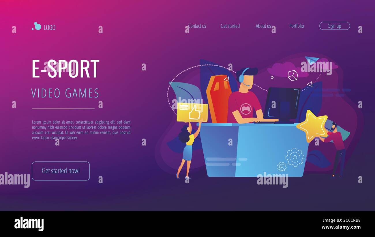 Professional e sport Stock Vector Images - Alamy