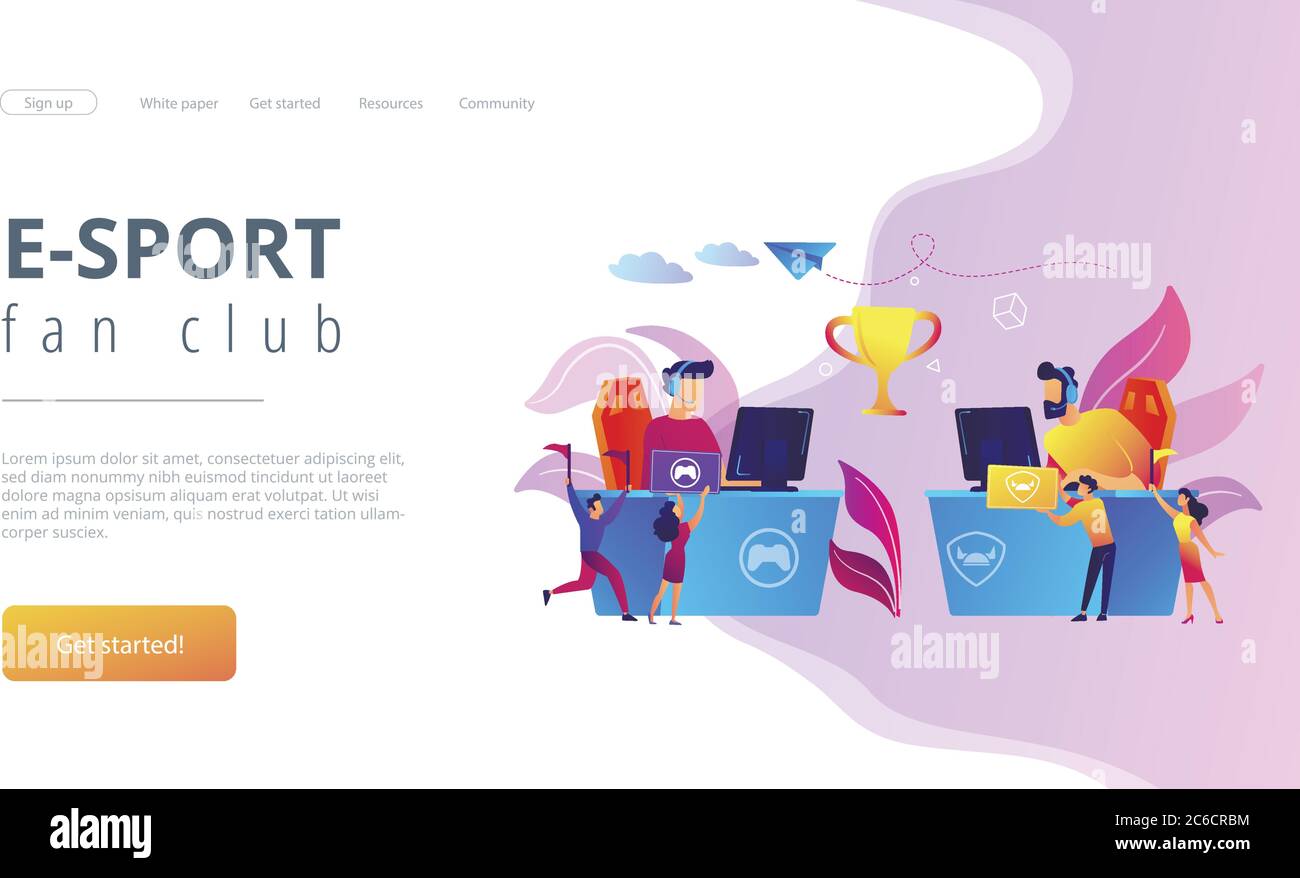 Fans page Stock Vector Images - Alamy