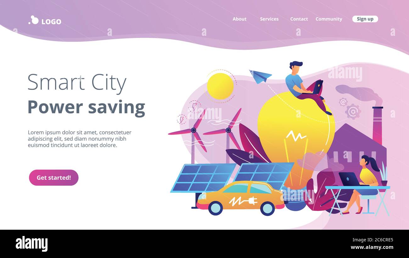 Saving energy poster Stock Vector Images - Alamy