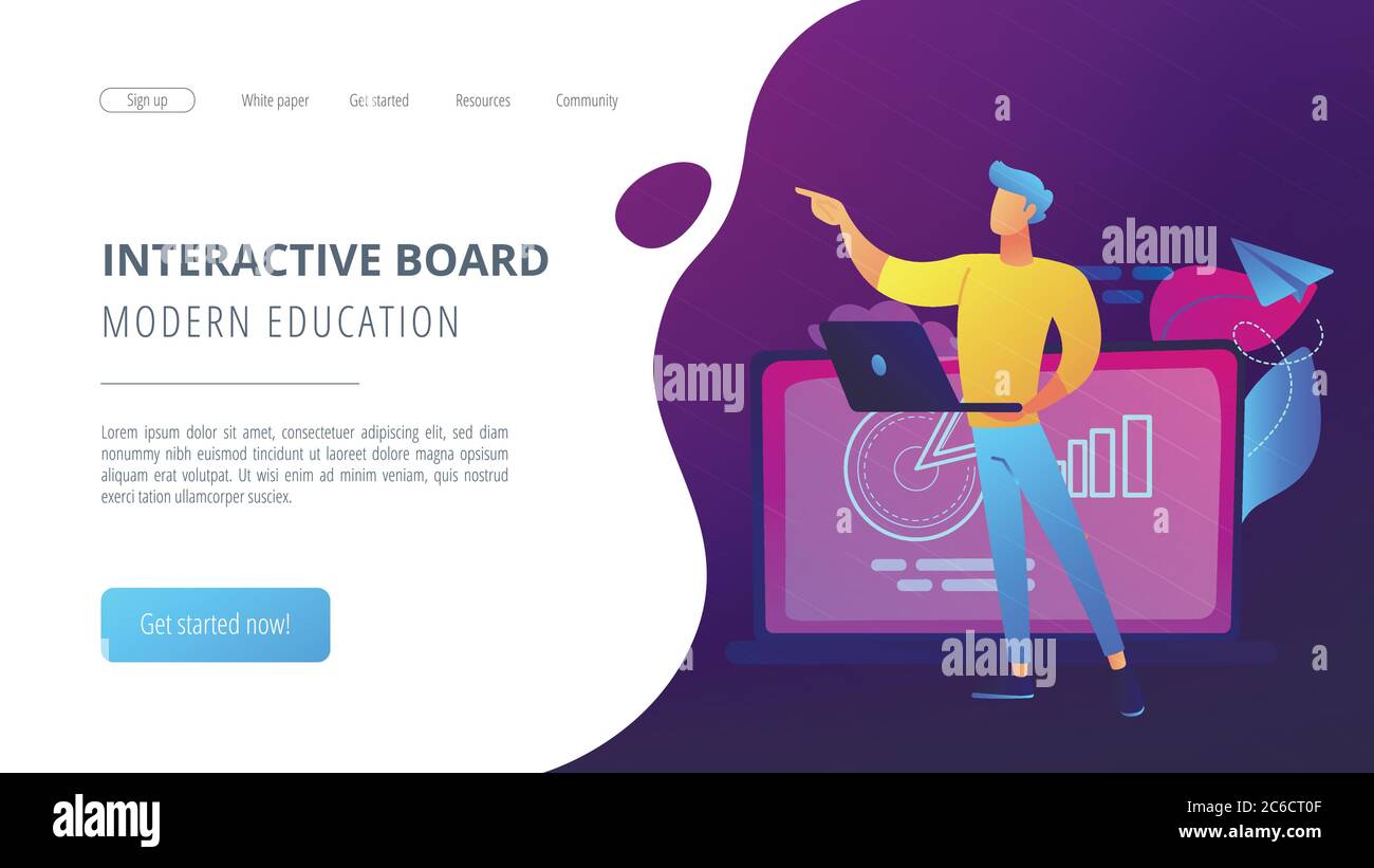 Digital learning interactive board hi-res stock photography and images ...