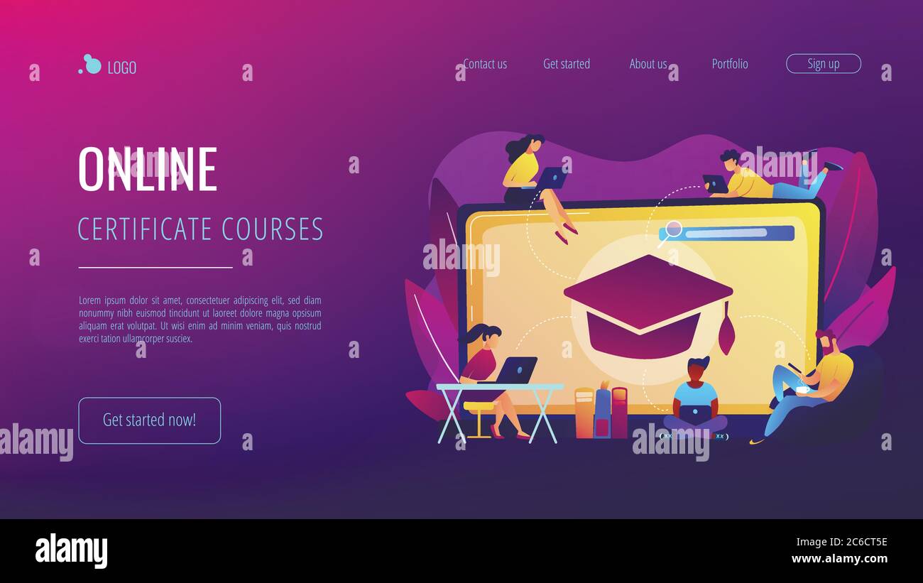 Online courses for free Stock Vector Images - Alamy