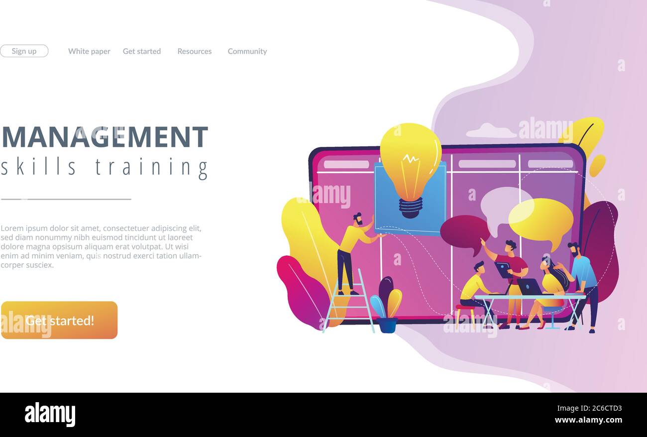 Organization workshop Stock Vector Images - Alamy