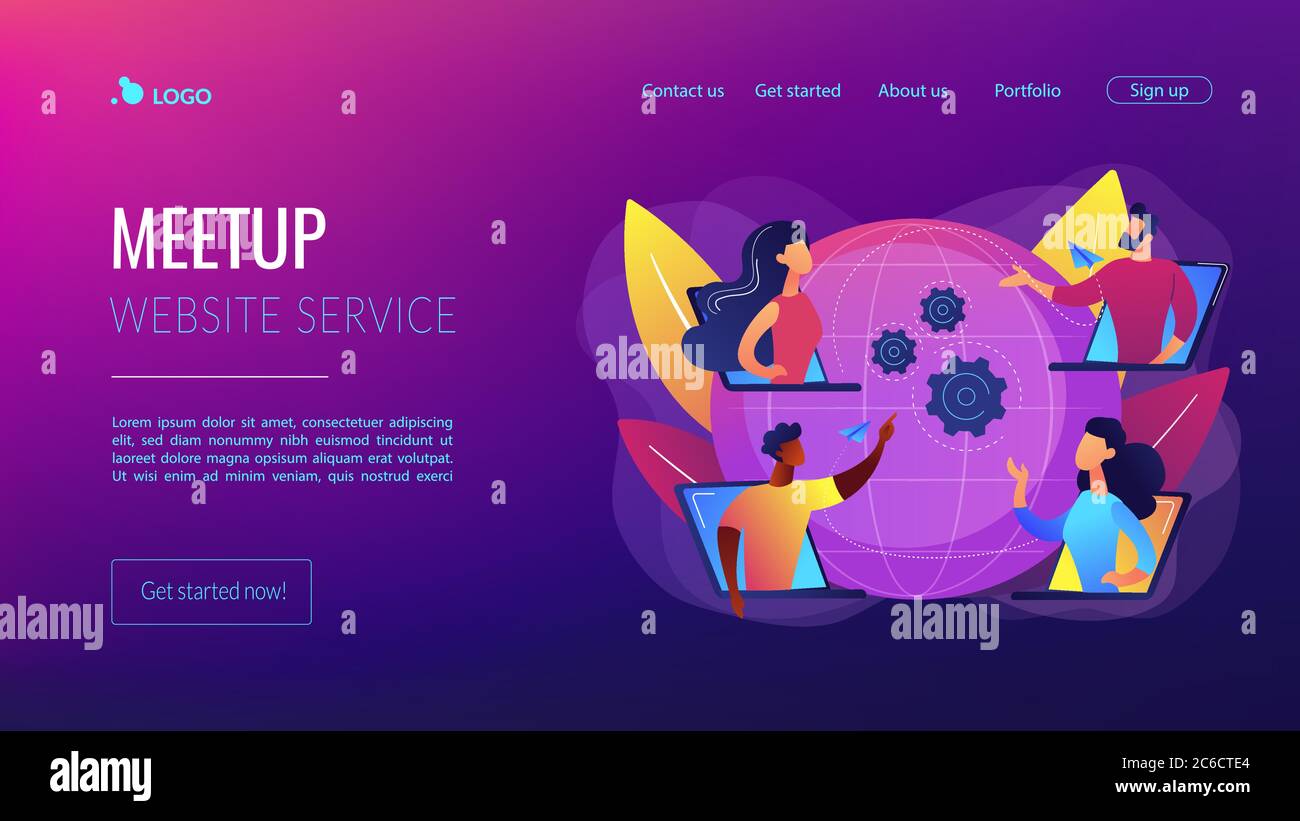 Meetup Stock Vector Images - Alamy