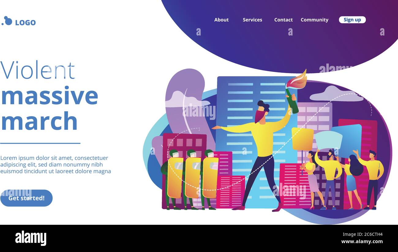 Government demonstration Stock Vector Images - Alamy