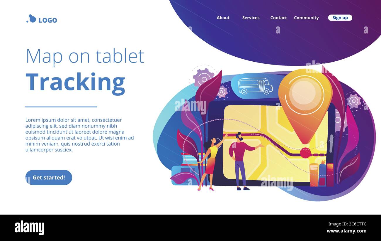 Car tracking urban Stock Vector Images - Alamy