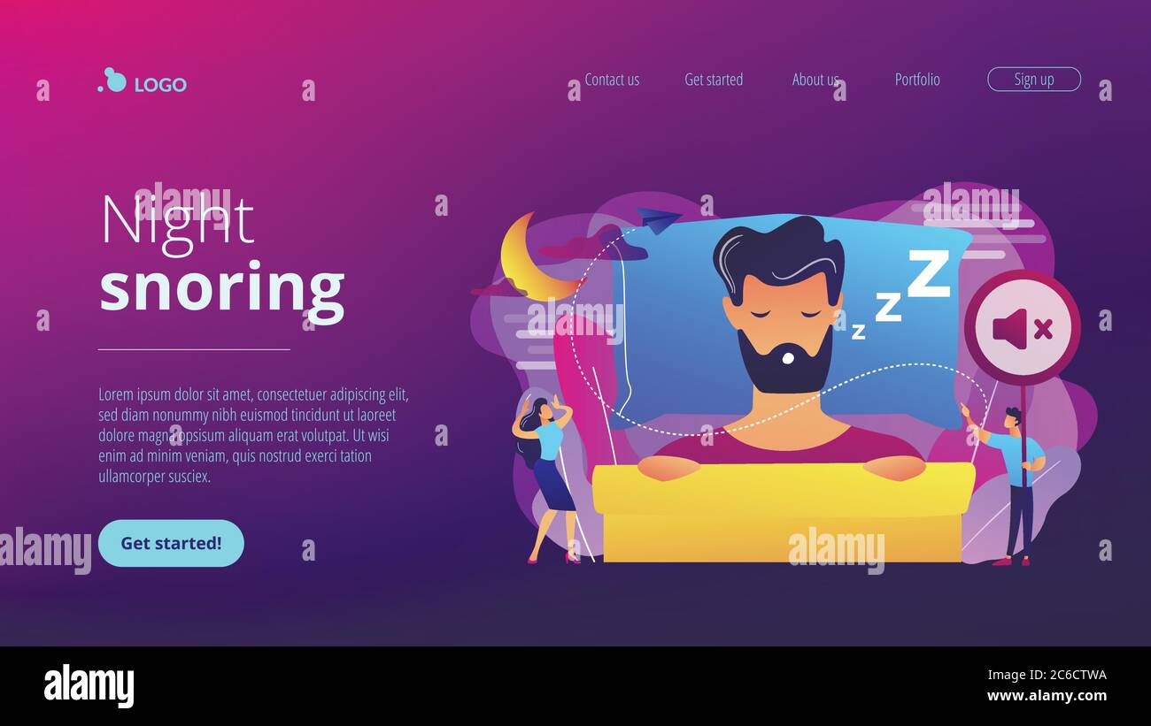 Loud snoring Stock Vector Images - Alamy