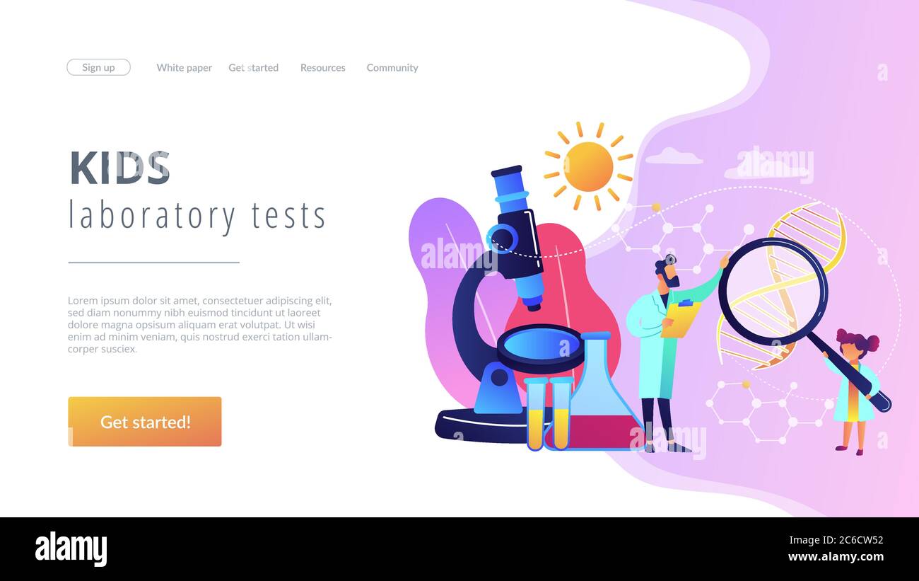 Science camp concept landing page Stock Vector Image & Art - Alamy