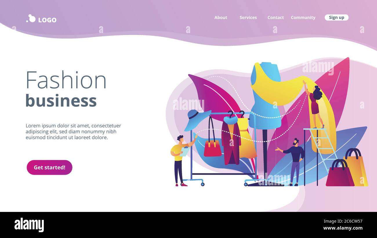 Fashion designer creative woman Stock Vector Images - Alamy