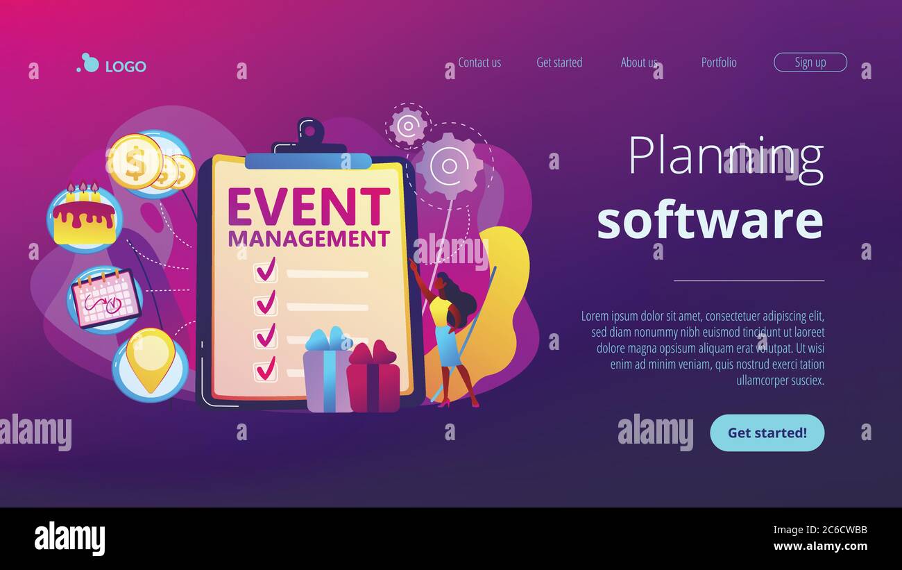 Event management Stock Vector Images - Alamy