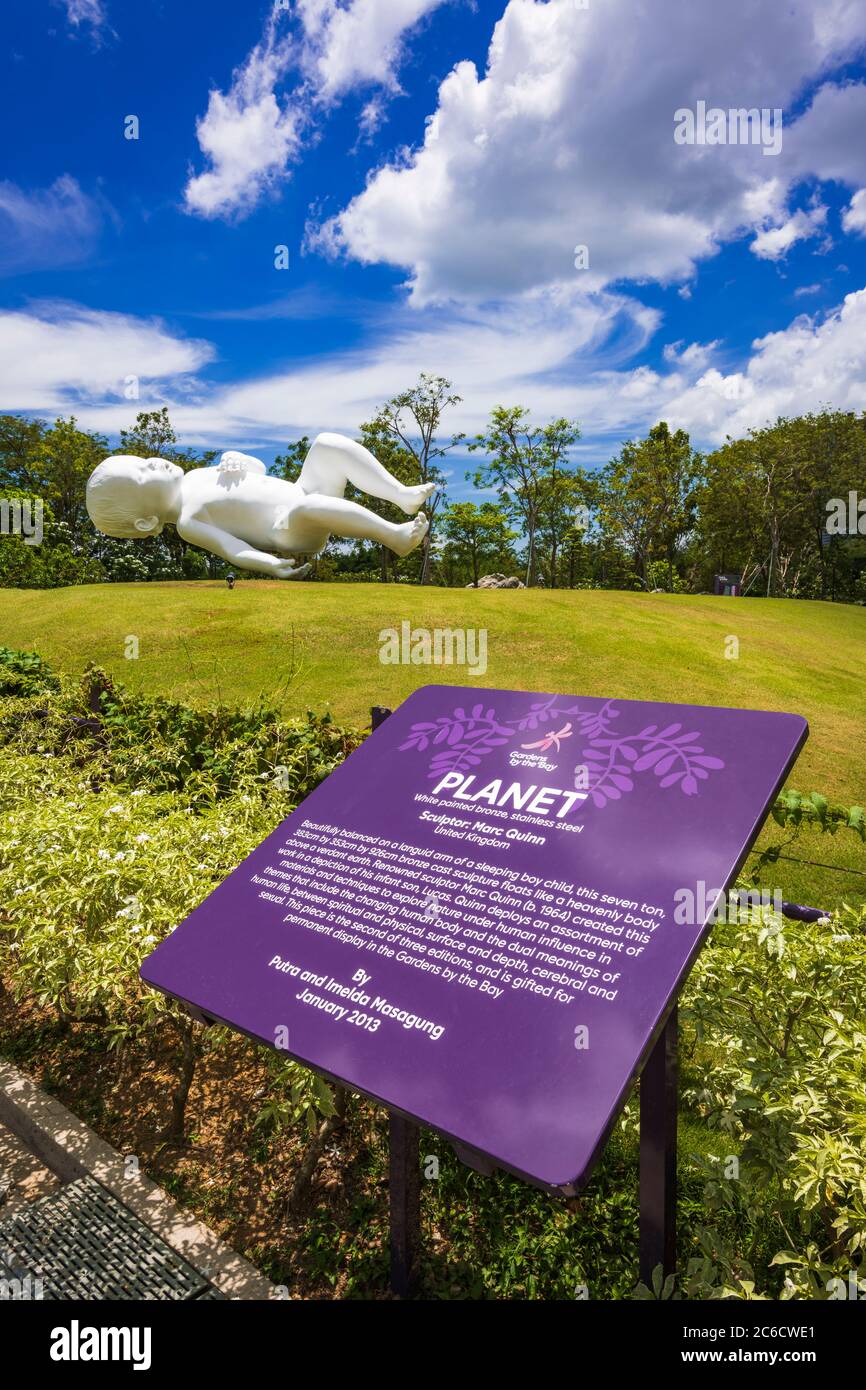 "Planet" statue by Marc Quinn at Gardens by the Bay, Singapore ...