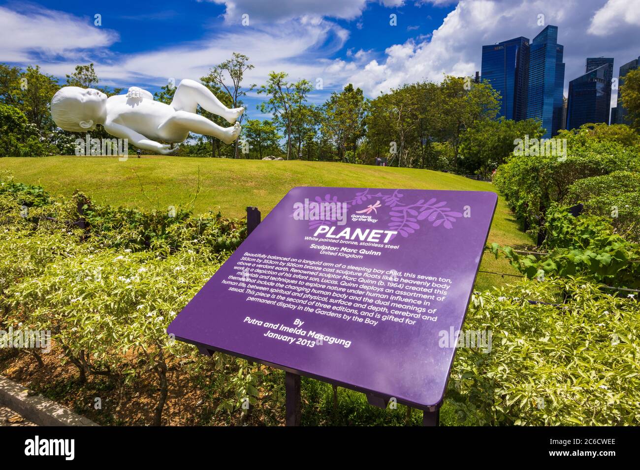 "Planet" statue by Marc Quinn at Gardens by the Bay, Singapore ...