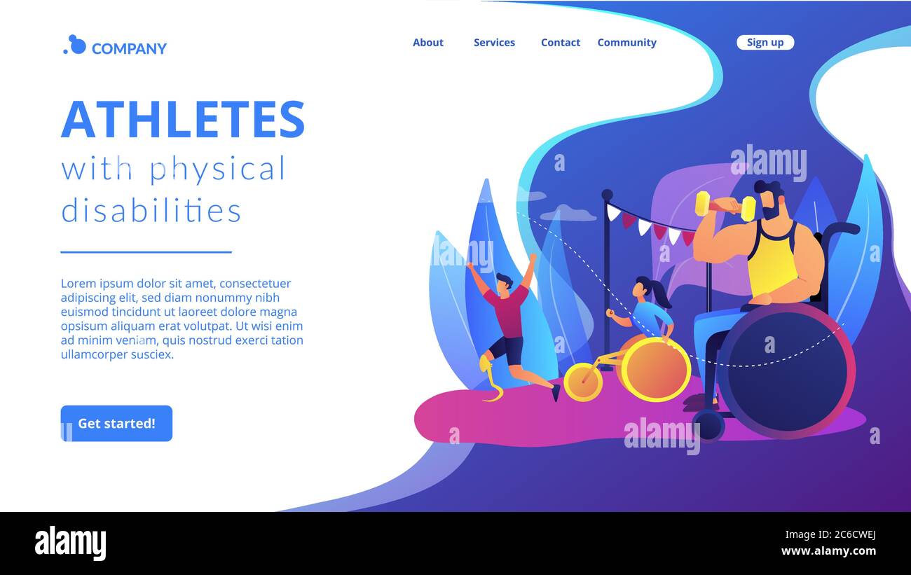 Inaccessible environments concept landing page Stock Vector Image & Art ...