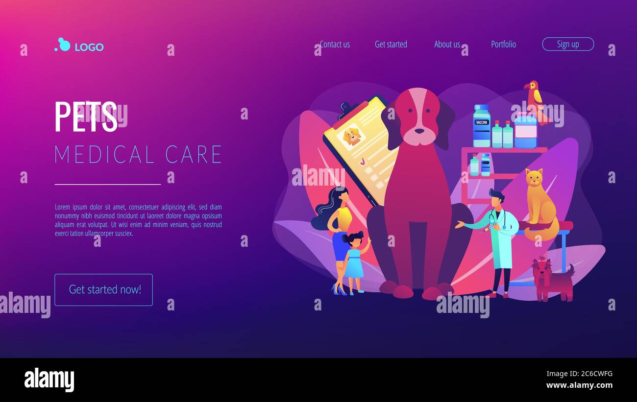 Dog checkup veterinary clinic Stock Vector Images - Alamy