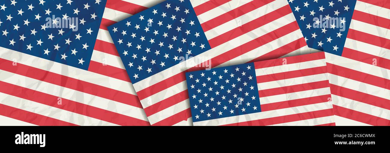 American flags and banners Stock Vector Images - Alamy
