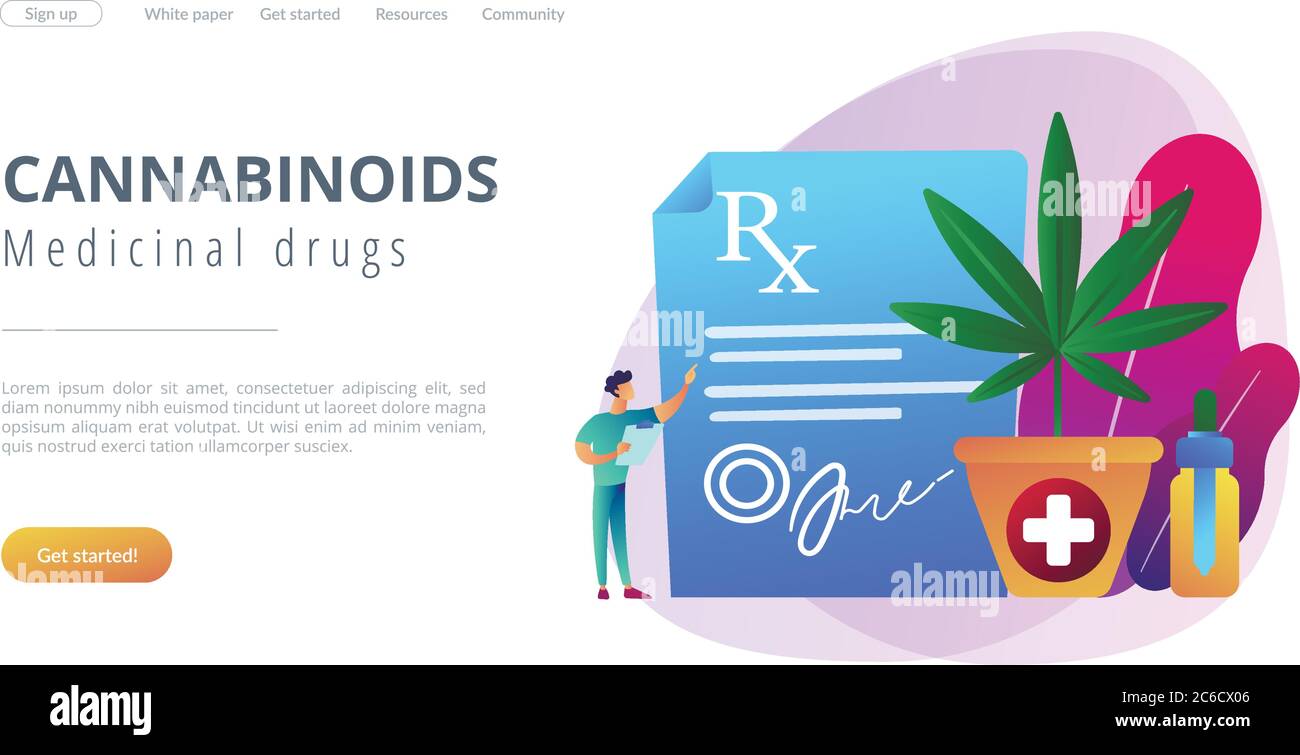 Cannabinoids medical Stock Vector Images - Alamy