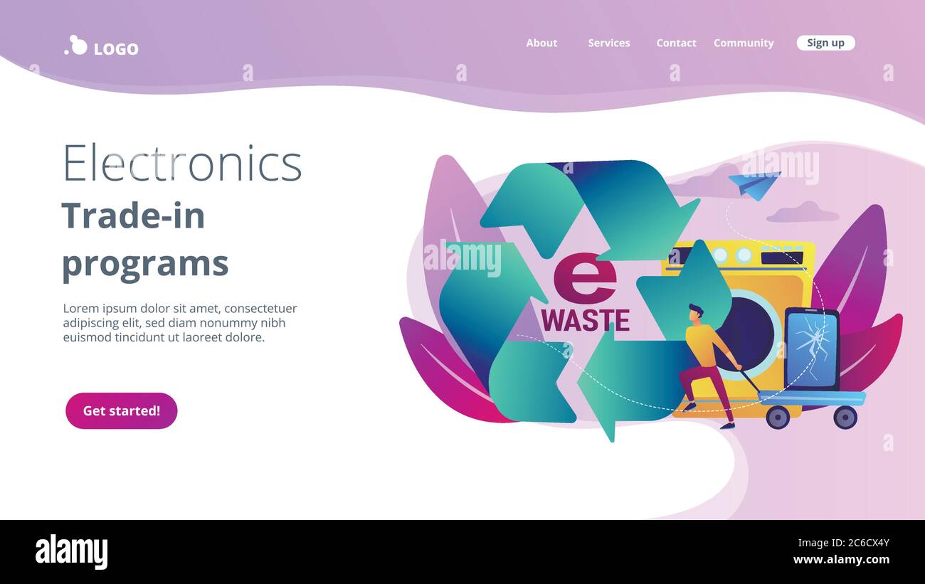 E waste Stock Vector Images - Alamy