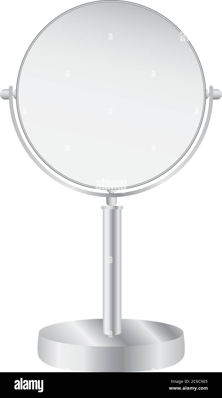 Desktop two-sided rotating mirror with a circular surface Stock Vector ...