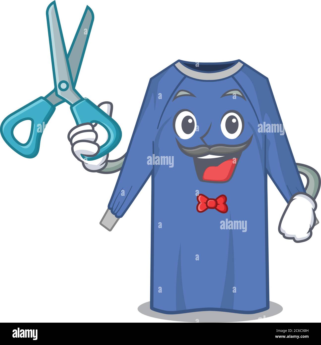 disposable clothes cartoon character design as talented barber Stock ... disposable clothes cartoon character design as talented barber Stock ...