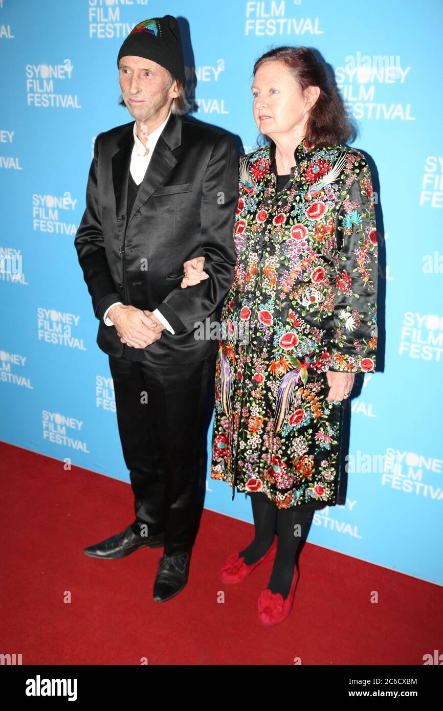 Chris O'Doherty (Reg Mombassa) and wife Martina arrive on the red ...