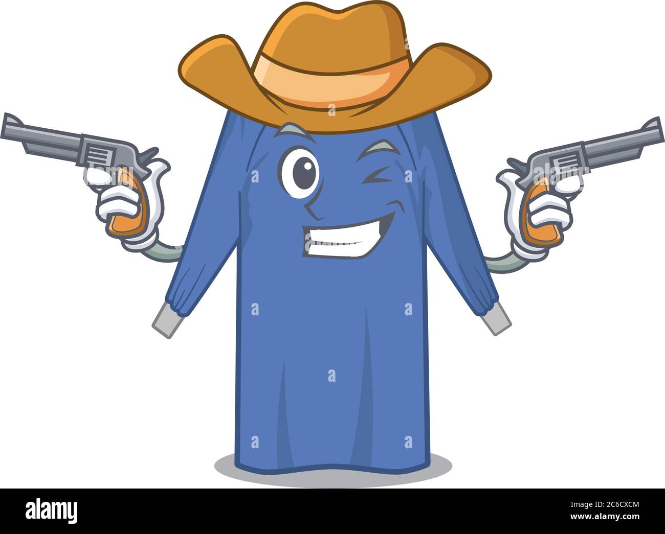 Cartoon character cowboy of disposable clothes with guns Stock Vector ... Cartoon character cowboy of disposable clothes with guns Stock Vector ...