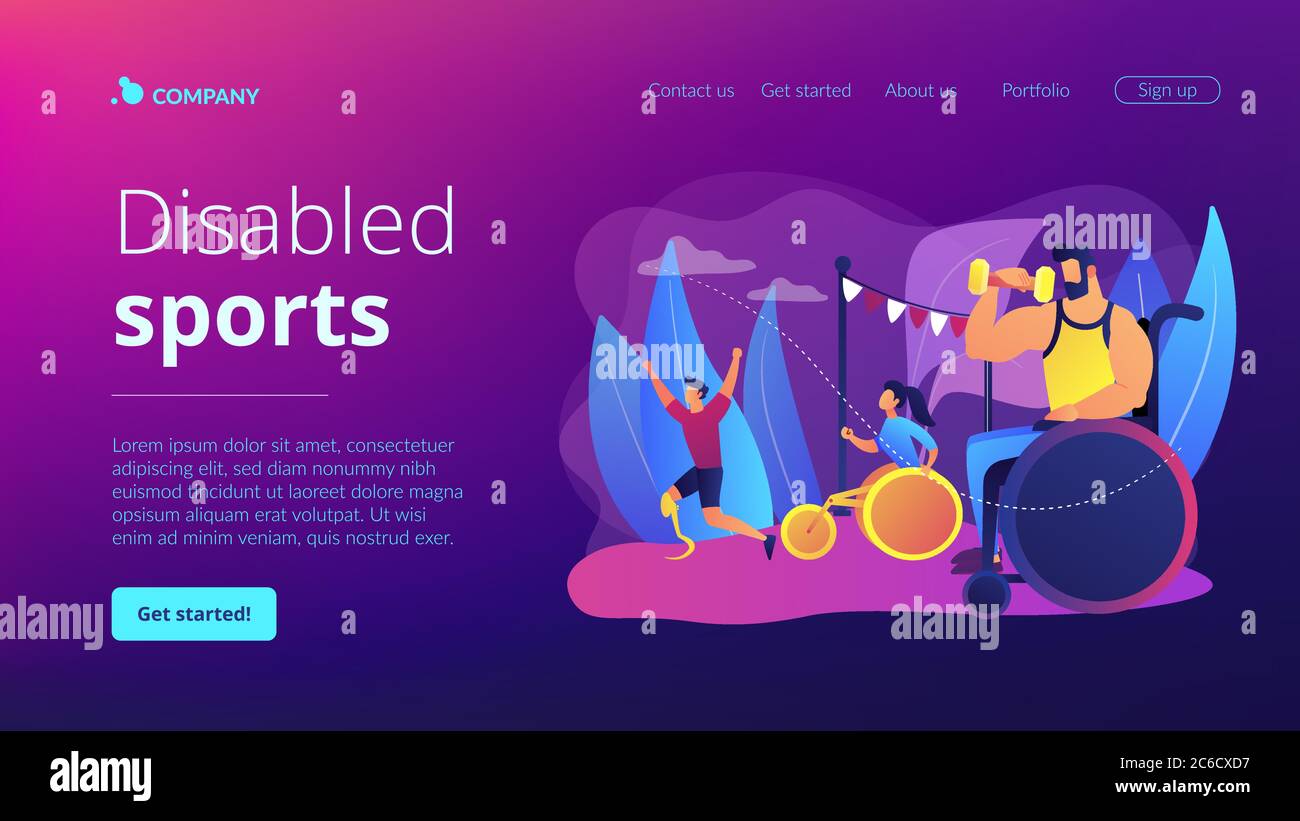 Inaccessible environments concept landing page Stock Vector Image & Art ...