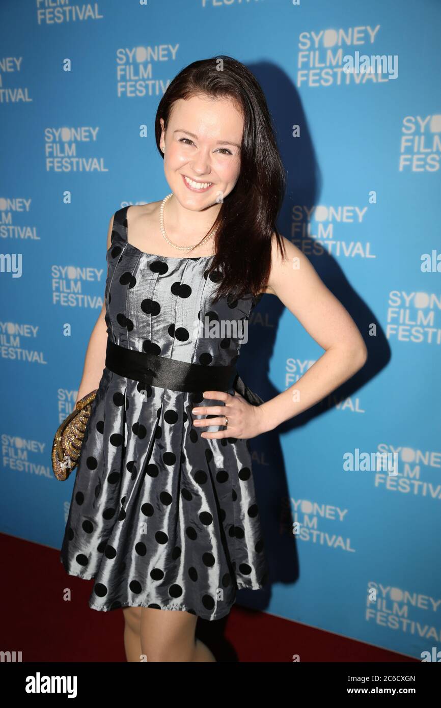 Australian actress Arianwen Parkes-Lockwood arrives on the red carpet ...
