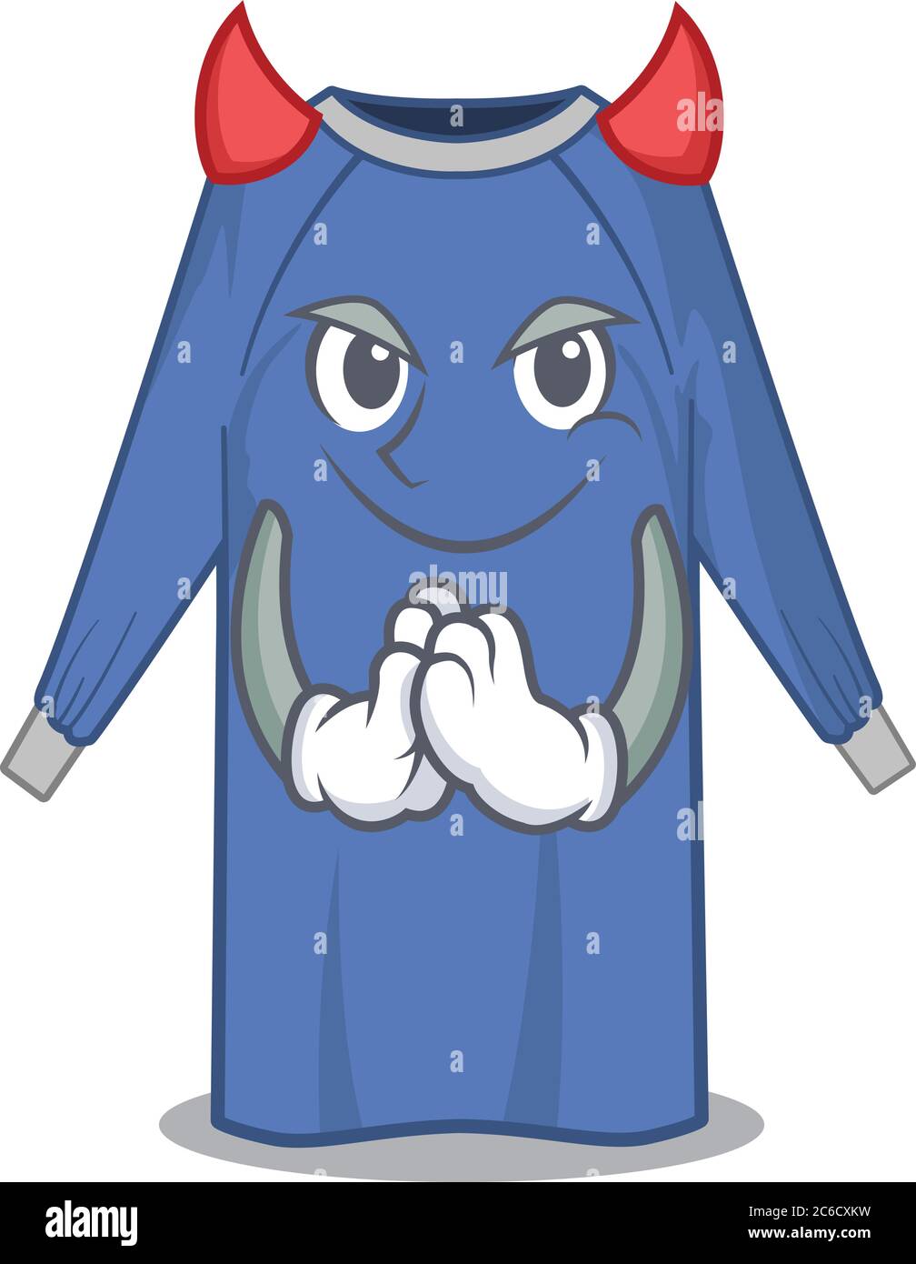 disposable clothes clothed as devil cartoon character design concept ... disposable clothes clothed as devil cartoon character design concept ...