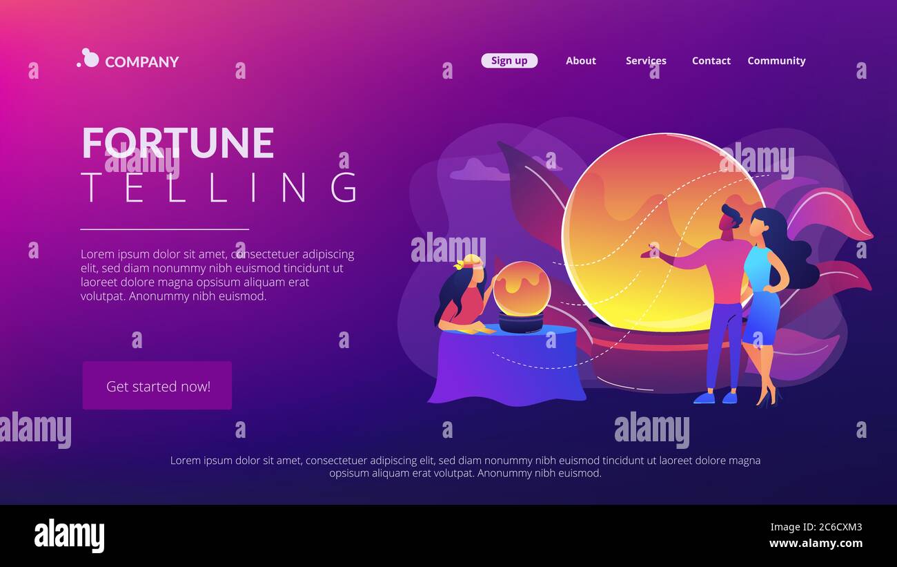 Telling the future Stock Vector Images - Alamy