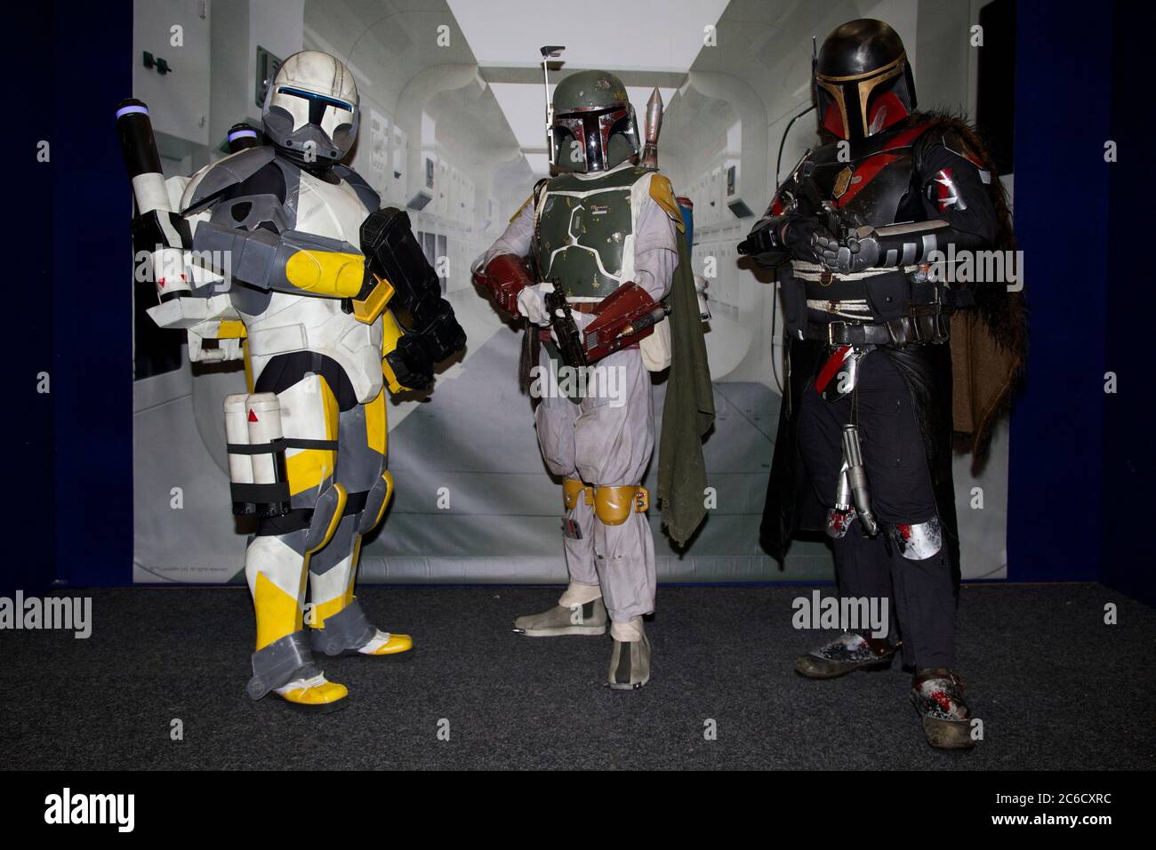 Boba Fett (centre) from the Star Wars movies at the Supanova pop ...